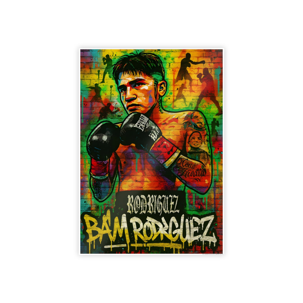Jesse "Bam" Rodriguez Championship Poster Print - Boxing Wall Art ...