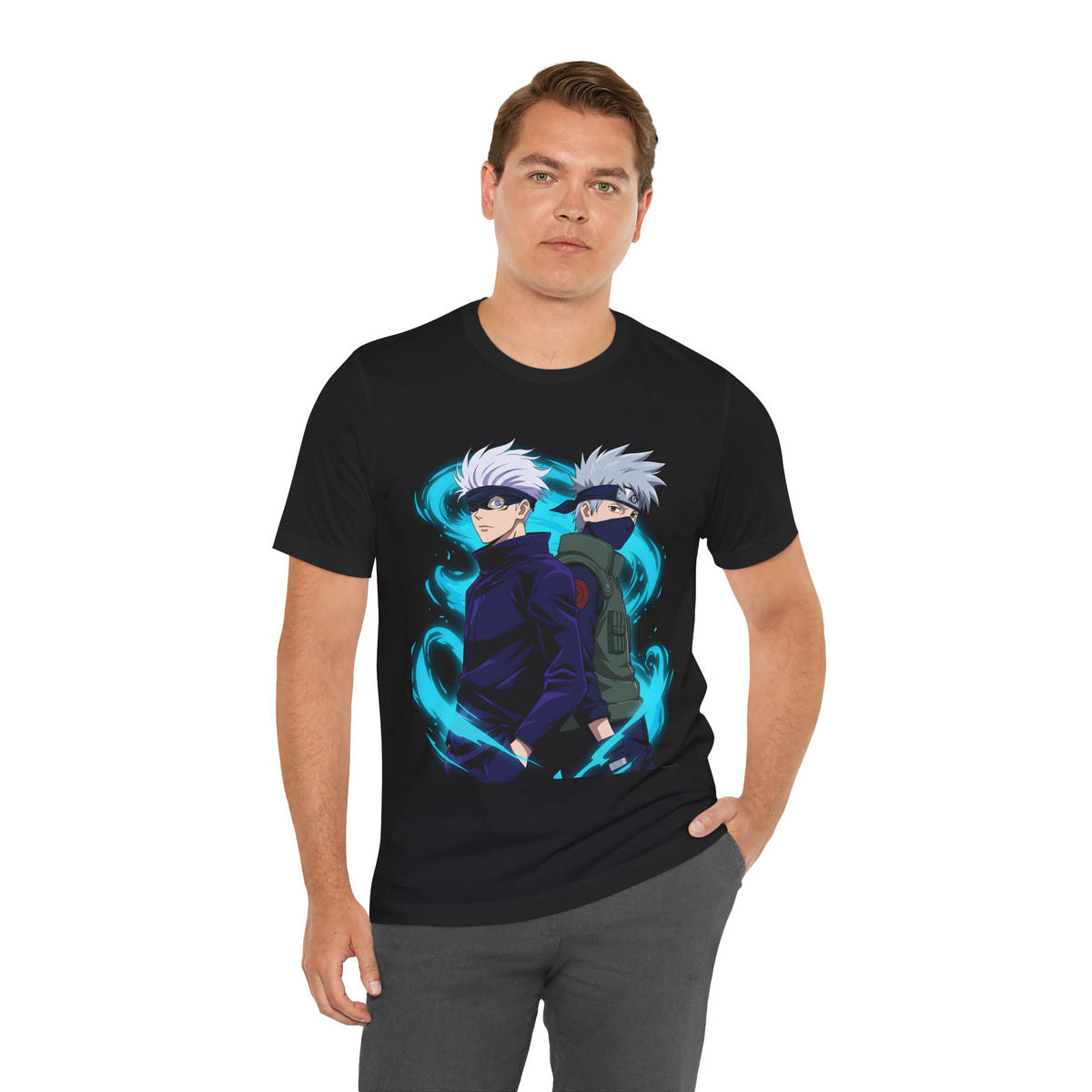 Satoru Gojo x Kakashi Anime Crossover Graphic Tee – Hashtag Vizewls